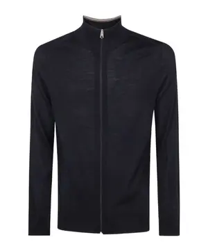 Paul Smith Zipper Cardigan - Black