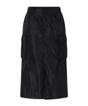 Sacai Padded Twill Midi Skirt - Black