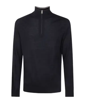 Paul Smith Zipper Collar Sweater - Black