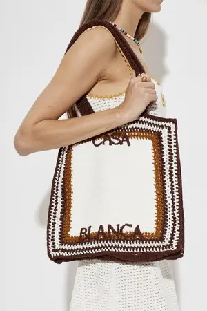 Casablanca Woven Shoulder Bag