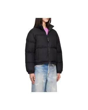 Canada Goose Quilted Down Jacket With High Neck And Zip Closure