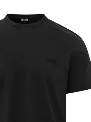 Zegna Logo-embroidered T-shirt