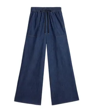 7 For All Mankind Utility Pull On Wide Leg In Weightless
