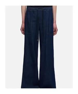 7 For All Mankind Utility Pull On Wide Leg In Weightless
