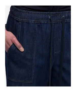 7 For All Mankind Utility Pull On Wide Leg In Weightless