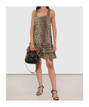 GANNI Leopard Print Dress