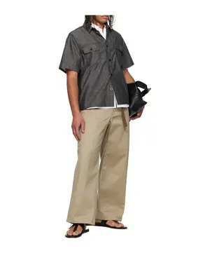 Sacai Lightweight Short-sleeved Denim Shirt