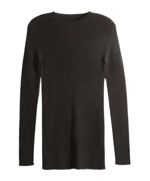 Rick Owens Long-sleeve Knit Top - Black