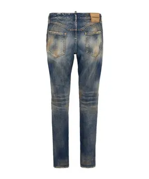 Dsquared2 Distressed Dark Wash Jeans