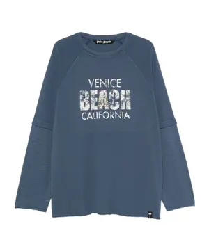 Palm Angels Slogan-print Raglan-sleeve T-shirt