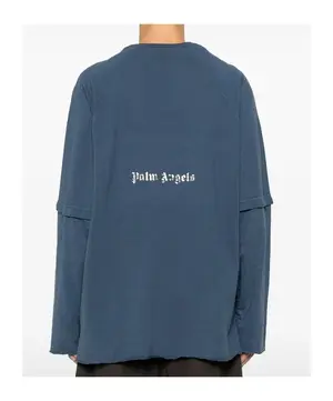 Palm Angels Slogan-print Raglan-sleeve T-shirt