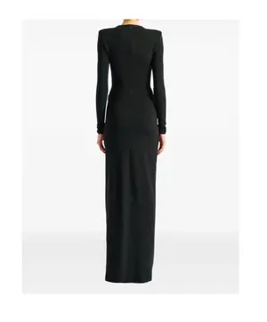 Balmain Long Slit Dress With Zip