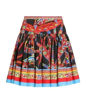 Dolce & Gabbana Carretto-print Poplin Mini Skirt - Multicolor