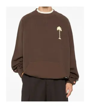 Palm Angels Graphic-print Pouch-pocket Sweater