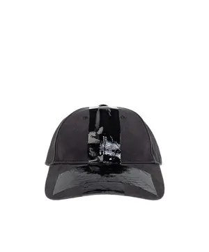 Vetements Stripe-detail Baseball Cap - Black
