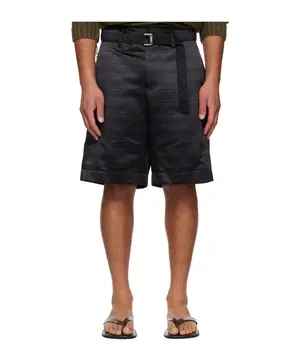 Sacai Horizontal Striped Shorts