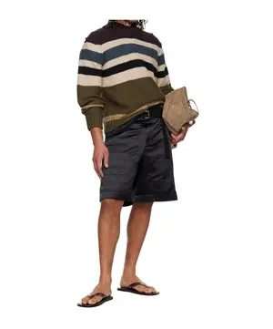 Sacai Horizontal Striped Shorts