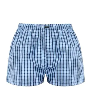 Vetements Checked Boxer Shorts - Blue