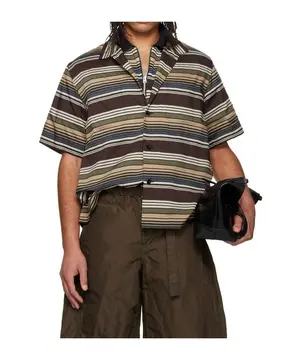 Sacai Striped Shirt - Black