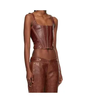 KNWLS Claw Leather Bra