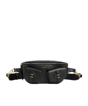 COCCINELLE Mavery Pocket Small Grained Leather Bag - Black
