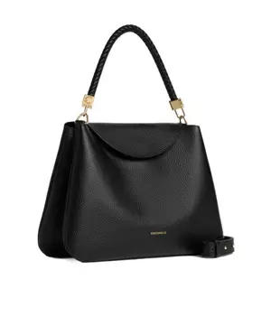 COCCINELLE Tiggy Medium Leather Handheld Or Cross Body Bag With Braided Handle