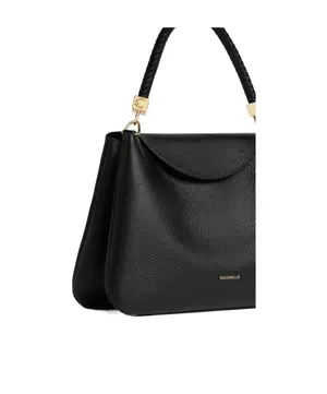 COCCINELLE Tiggy Medium Leather Handheld Or Cross Body Bag With Braided Handle