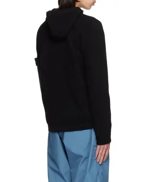 Stone Island Logo Patch Hooded Cardigan