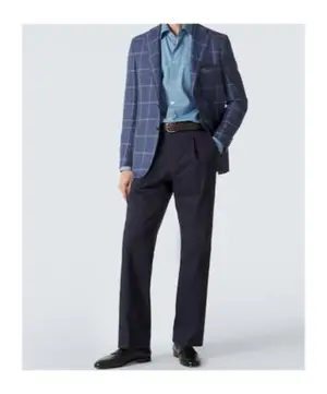 Kiton Checked Cashmere, Wool, Silk, And Linen Blazer