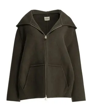 Khaite Double-face Hooded Jacket - Black