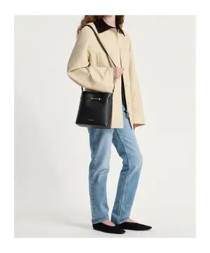 Strathberry Corda Bucket Leather Tote Bag