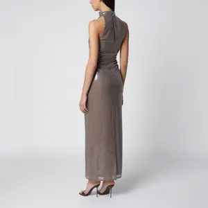 ROTATE BY BIRGER CHRISTENSEN Sequin-embellished Maxi Dress - Gray