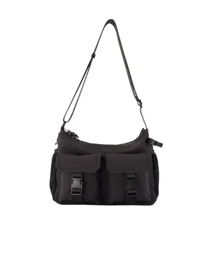 A.p.c. Zippered Shoulder Bag - Black