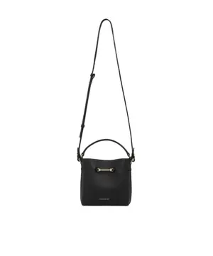 Strathberry Mini Corda Bucket Leather Tote Bag - Black