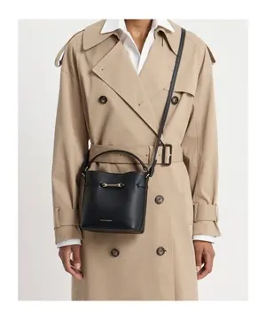 Strathberry Mini Corda Bucket Leather Tote Bag