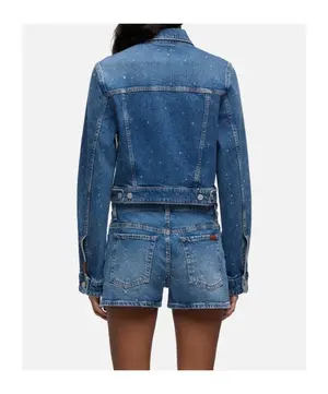 7 For All Mankind Embellished Shrunken Jacket