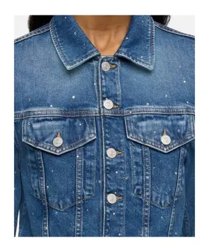 7 For All Mankind Embellished Shrunken Jacket