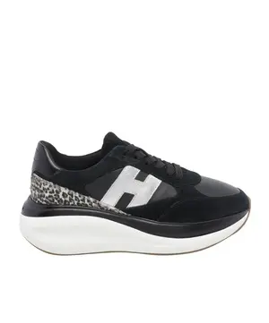Hogan Chunky Lace-up Sneakers - Black
