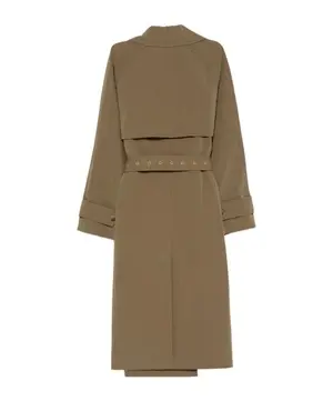 Michael Kors Oversized Washed Cotton And Nylon Trench Coat