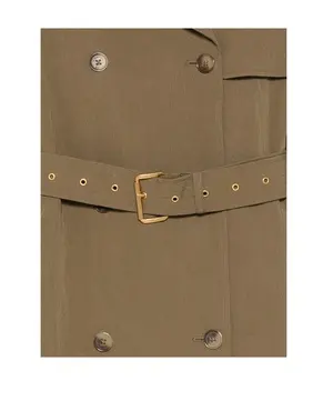 Michael Kors Oversized Washed Cotton And Nylon Trench Coat