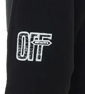 Off-White Drawstring Elastic-waist Shorts