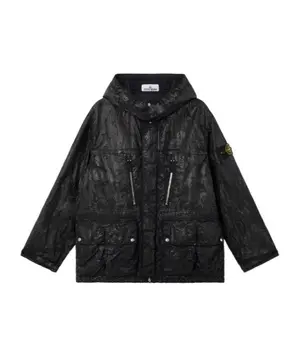 Stone Island Hooded Technical Jacket - Black