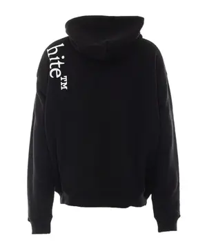 Off-White Drawstring Hooded Sweatshirt