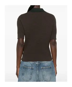 J.W.ANDERSON Knitted Short-sleeved Polo Shirt