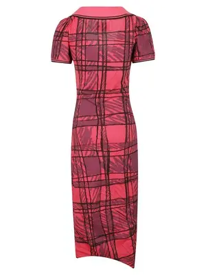 VIVIENNE WESTWOOD Ruched Asymmetric Dress - Red