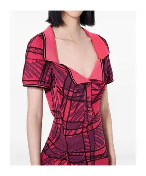 VIVIENNE WESTWOOD Ruched Asymmetric Dress - Red