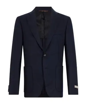 Canali Single-breasted Suit Jacket - Black