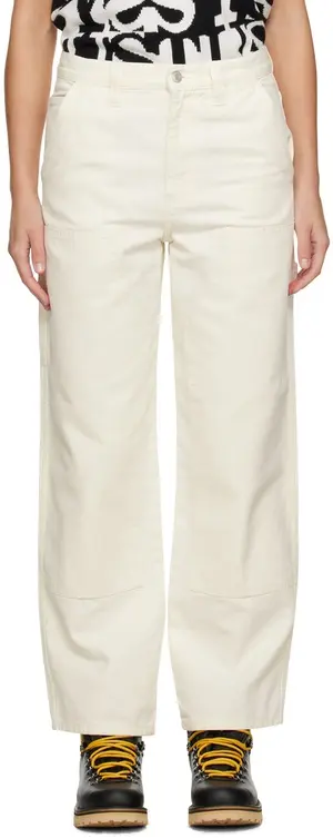 StÜssy Logo Patch Straight-leg Pants