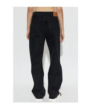 Casablanca Geometric Pattern Belt Loop Jeans