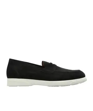 Kiton Round Toe Loafers - Black